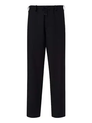 Dries Van Noten Penny Wool Straight Pants - Black