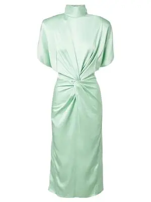 Stella McCartney Satin Midi Dress - Green