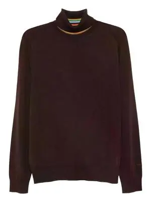 Paul Smith Roll-neck Wool Sweater - Red