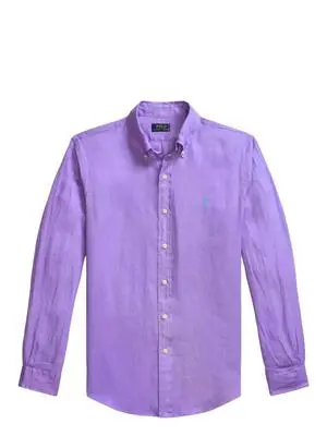 Polo Ralph Lauren Linen Button-down Shirt - Purple