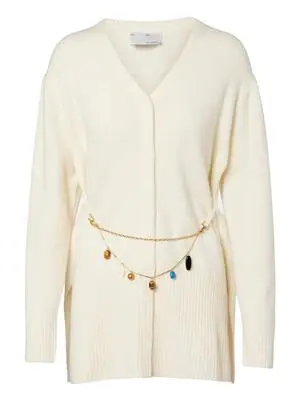 XU ZHI Belted Wool Cardigan - Neutrals