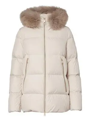 Moncler Laichefur Down Jacket - White