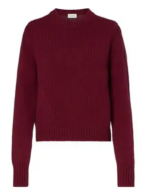 Moncler Wool And Cashmere Sweater - Burgundy