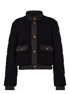 Moncler Blandy Tweed Down Jacket - Black