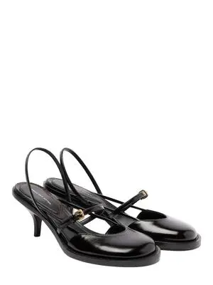 Dries Van Noten Leather Slingback Pumps - Brown