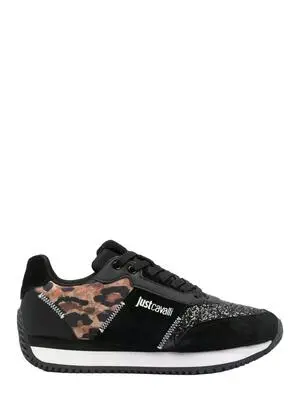 Just Cavalli Leopard-print Sneakers - Black