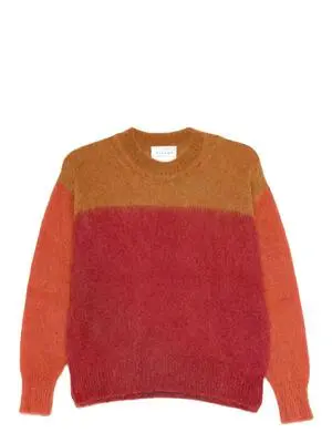 MARANT ETOILE Colorblock Wool-blend Sweater - Red