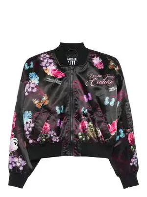 Versace Floral Bomber Jacket - Black
