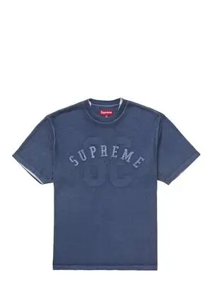 Supreme Overprint Short Sleeve Top Navy Blue