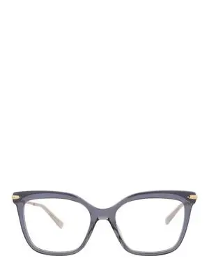 Pomellato Square Frame Acetate Optical Frames - Black Gold Transparent (pm0094o/30010194/001)