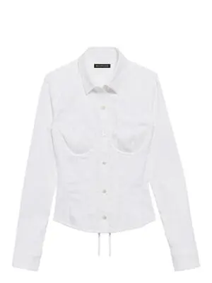 Balenciaga Corseted Shirt - White