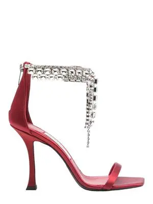 JIMMY CHOO 100mm Verity Crystal-embellished Sandals - Pink