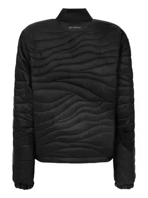Just Cavalli Wave-pattern Quilted Jacket - Black