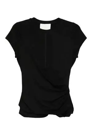 3.1 Phillip Lim Draped T-shirt - Black