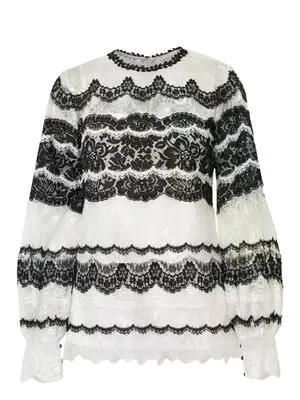 Carolina Herrera Lace-embellished Top - White