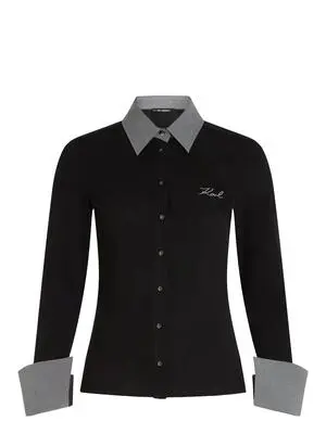 Karl Lagerfeld Signature Shirt - Black