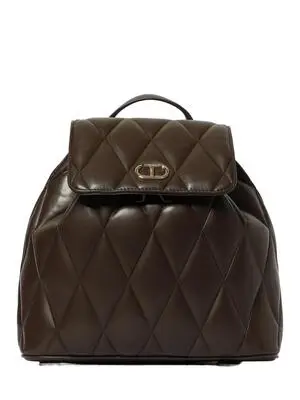 TWINSET Quilted Backpack - Brown