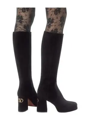 Valentino Garavani Fawcette Platform Boots - Black