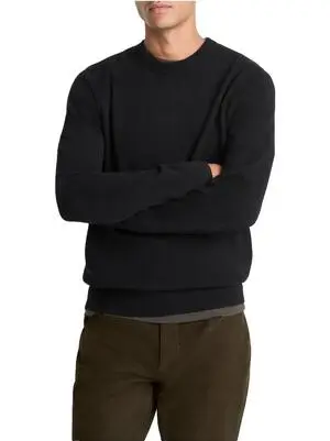 Vince Cashmere Crew Neck Sweater - Black