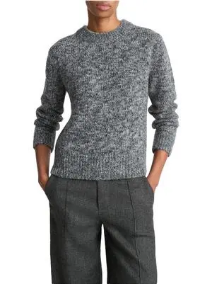 Vince Marled Crew Neck Sweater - Grey