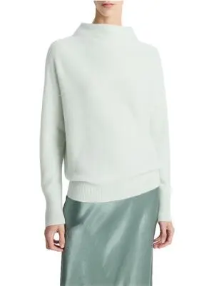 Vince Cashmere Funnel-neck Sweater - Green