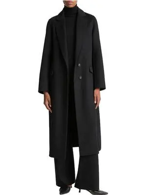 Vince Wool-cashmere Blend Single-breasted Coat - Black