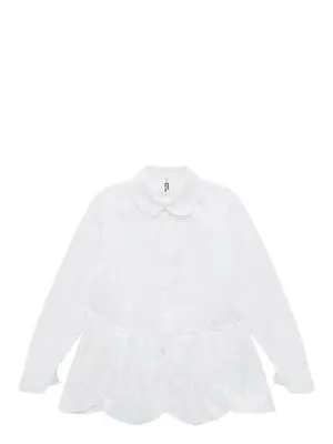 COMME DES GARÇONS NOIR Pleated Blouse - White