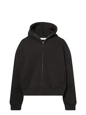 ENTIRE STUDIOS Eternal Zip-through Cotton-jersey Hoody - Black