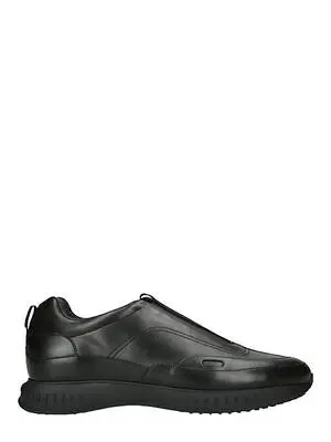 John Lobb Stream Elastic Leather Trainers - Black