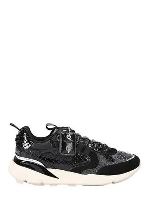 Kurt Geiger Leather And Mesh Trainers - Black
