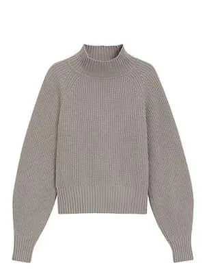 Hugo Relaxed-fit Roll Neck Wool And Cashmere-blend Jumper - Light Beige