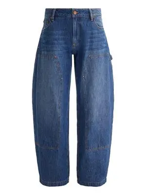 Alice + Olivia Andie Barrel-leg Carpenter Jeans - Cambria Vi