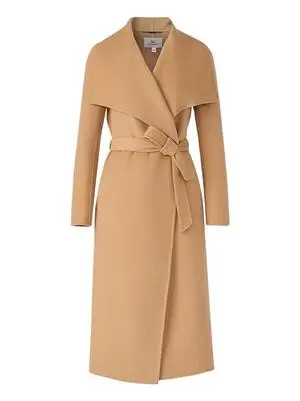 Soia & Kyo Wool Wrap Coat - Teak