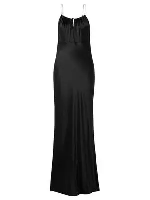 NILI LOTAN Ardelle Silk-charmeuse Gown - Black