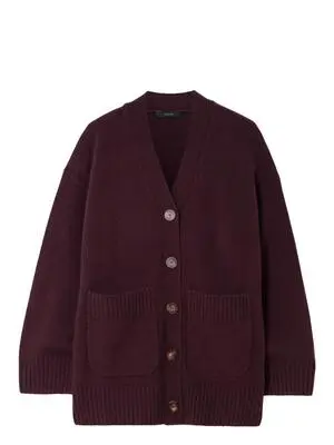 JOSEPH Cashmere Knit Cardigan - Purple