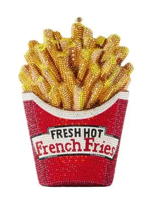 Judith Leiber French Fries Crystal-embellished Clutch - Red