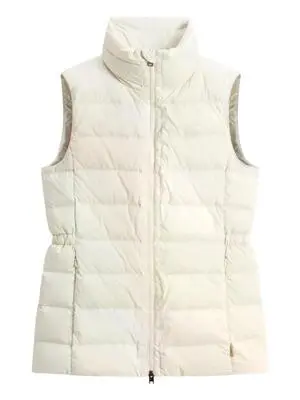 Woolrich Padded High-neck Gilet - White