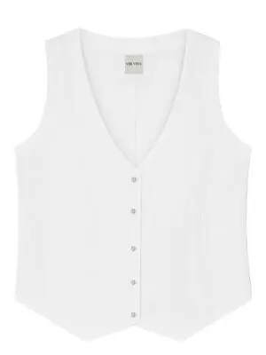 VIR VITA Violette Vest White