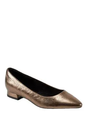 Rockport Tessa Pointed Toe Flat Bronze