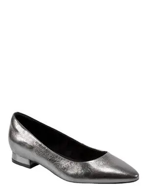 Rockport Tessa Pointed Toe Flat Pewter