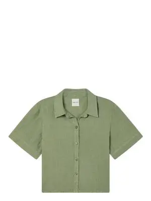 VIR VITA Anais Linen Shirt - Sage