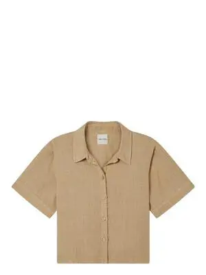 VIR VITA Anais Linen Shirt - Toffee