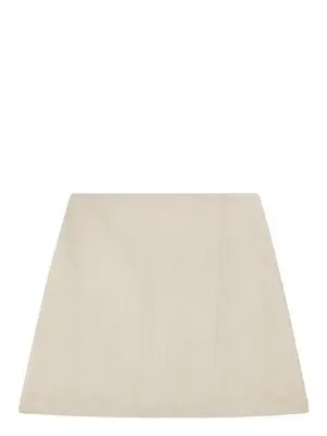 VIR VITA Ines Linen Mini Skirt - Beige