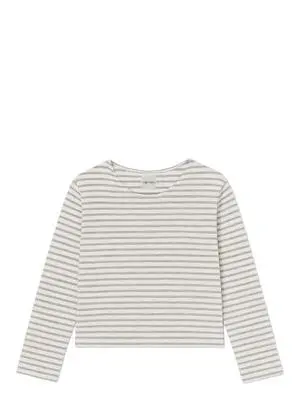 VIR VITA Camille Striped Top - Classic Heather Stripe