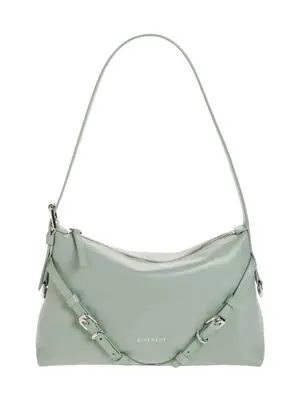 Givenchy Mini Voyou Leather Shoulder Bag - 325-greyish Green