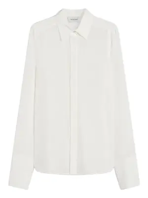 Max Mara Silk Crêpe De Chine Shirt - White
