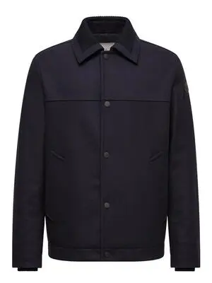 MONCLER Emilion Wool Blend Shirt Jacket