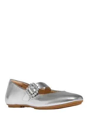 Fitflop Delicato Embellished Flats Silver