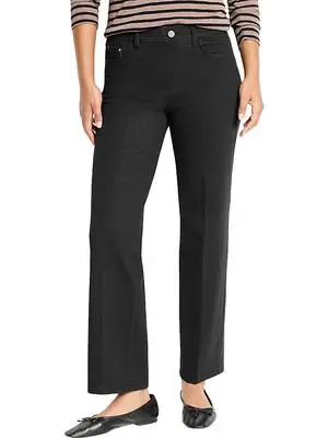 NIC+ZOE High Rise Ankle Straight Leg Jeans - Black Onyx