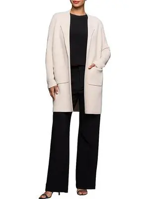 NIC+ZOE Wool Cashmere Blend Juliette Coat Sandstone